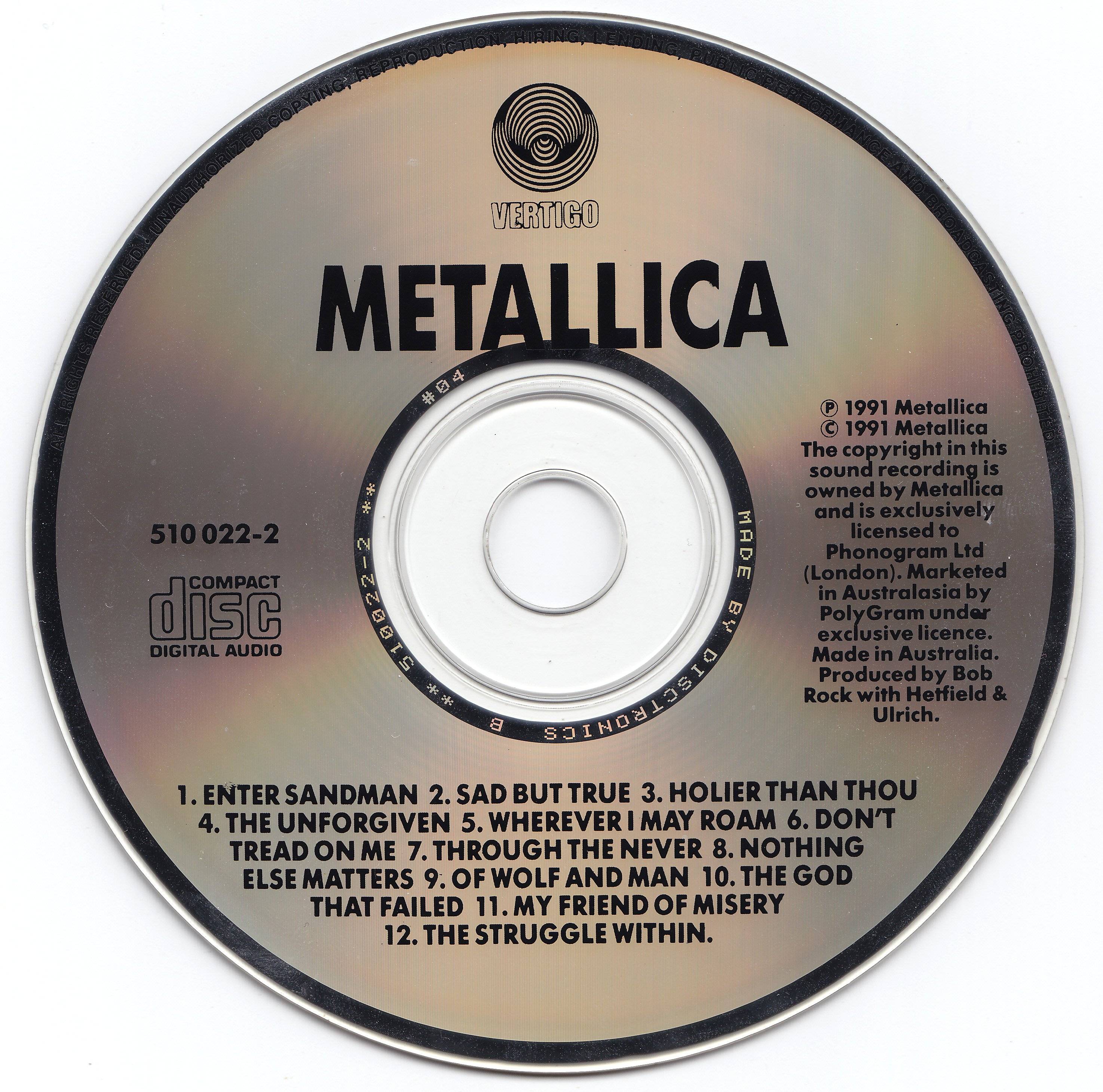 Metallica Metallica [cd aus] | CD Covers | Cover Century | Over 1.000. ...
